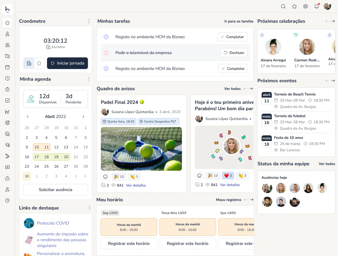 Portal de RH para a sua empresa | Bizneo HR