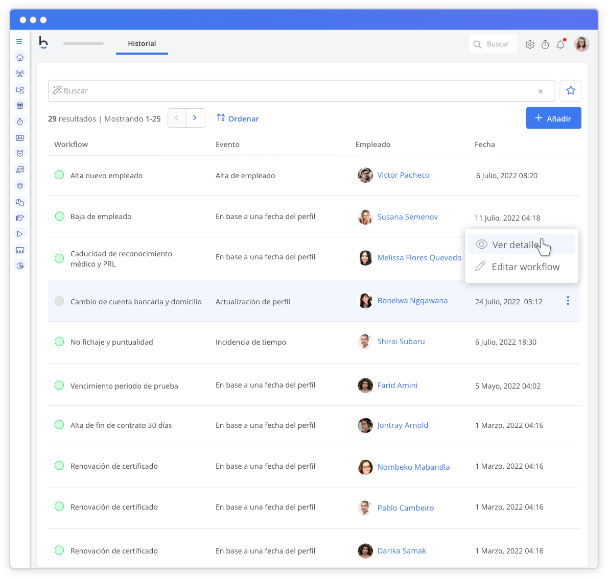 Software de Workflows para Recursos Humanos | Bizneo HR